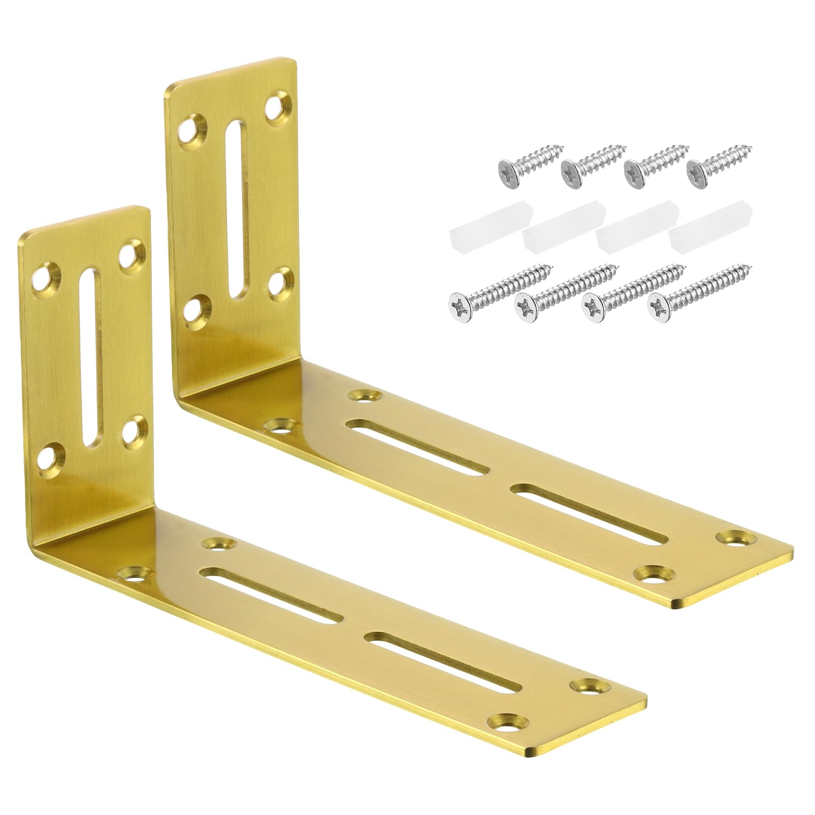 sourcing map L Corner Braces, 2Pcs 180x45x90mm - Stainless Steel ...