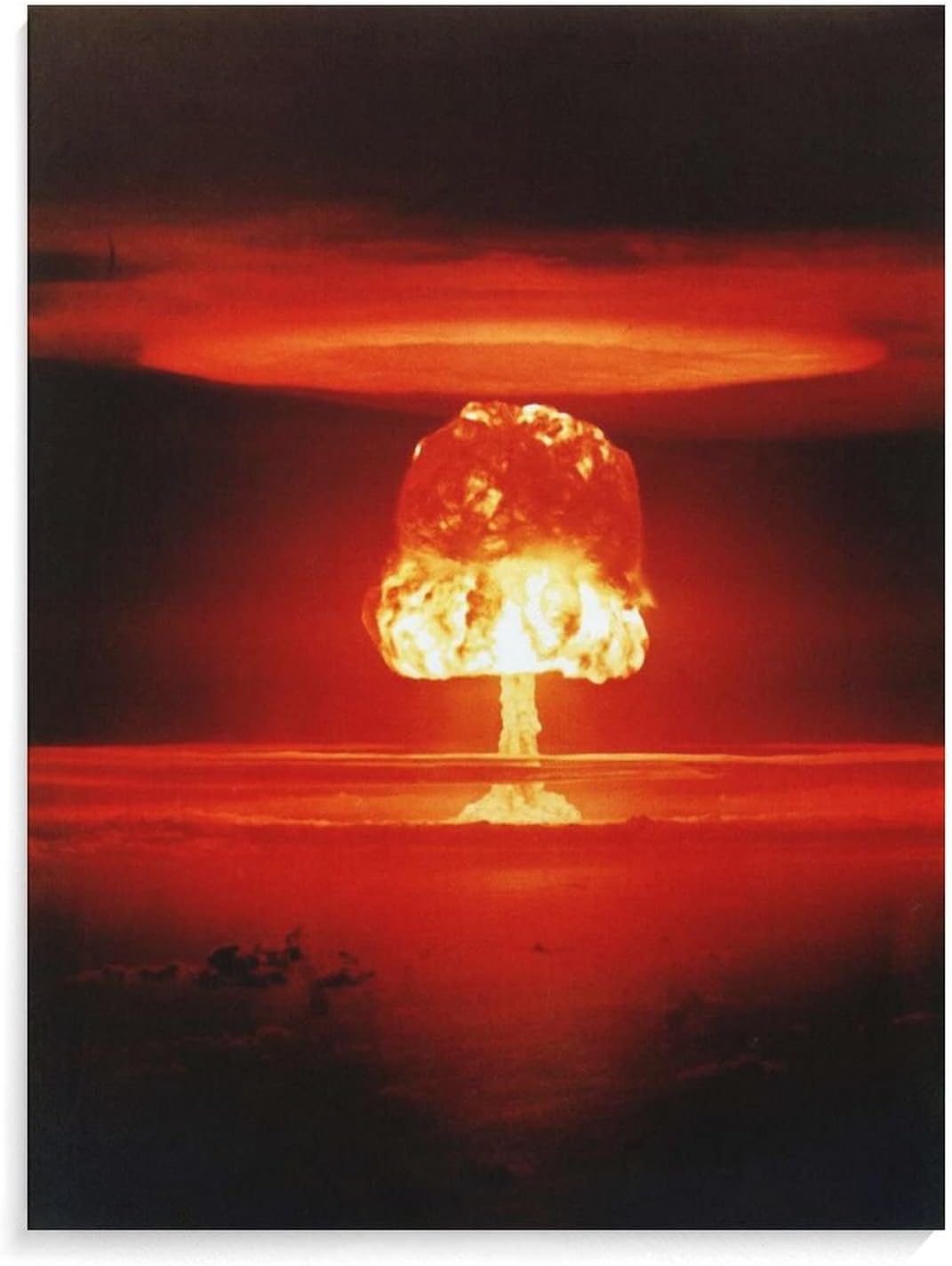 Hydrogen Bomb Poster, Mushroom Cloud, War, Huge Nuclear Explosion (2 ...