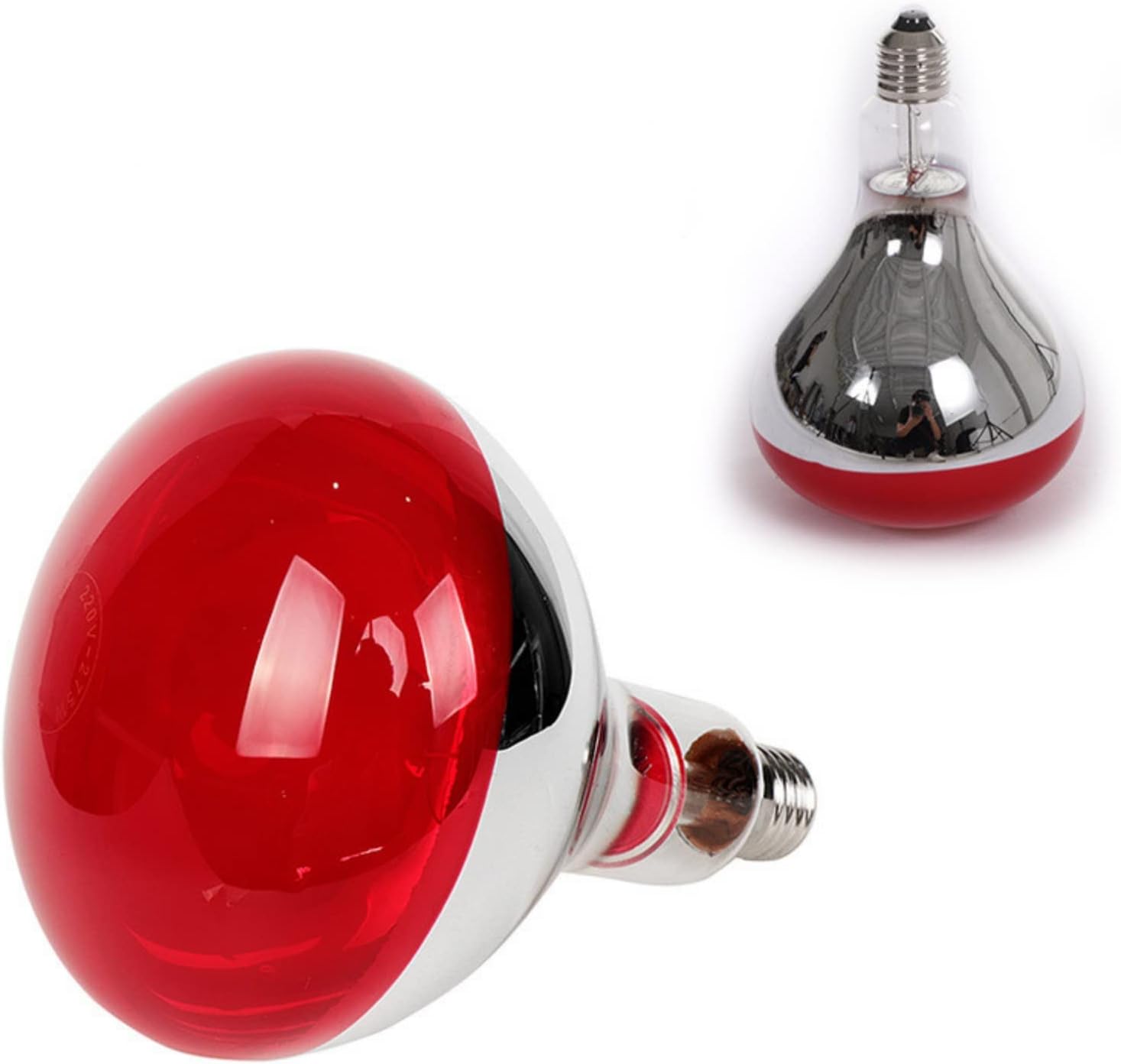 Amazon.com : Minsily 2 Pack 275W Infrared Heat Therapy Bulb E26 Heating ...