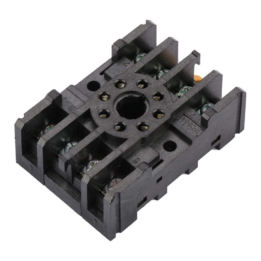 Buy 8-Pin Relay Socket Holder, PF085A 300V 7A Power Timer Relay Socket ...