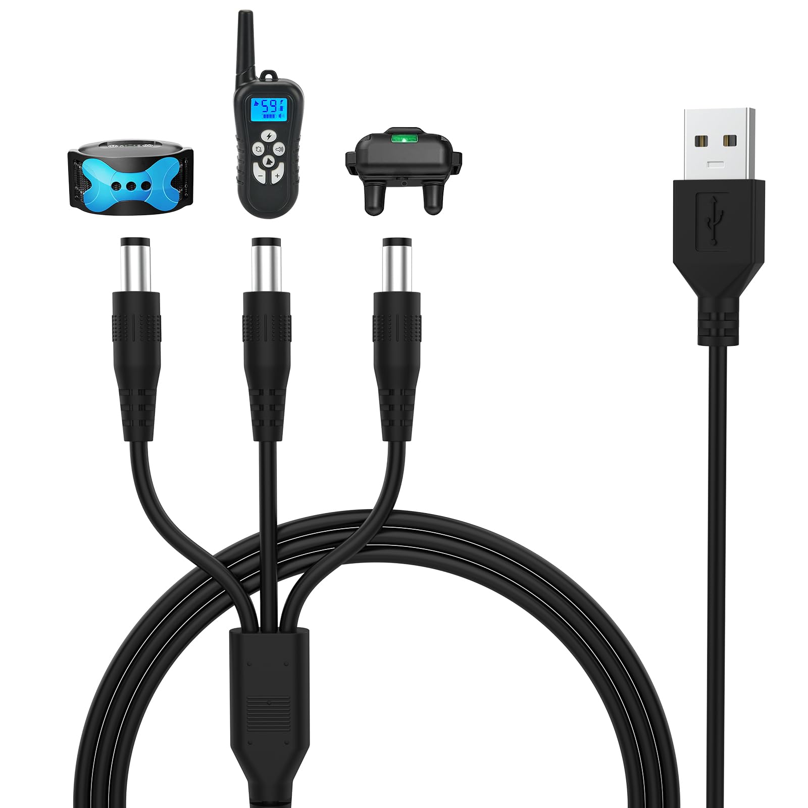 Amazon.com: Alitutumao Dog Shock Collar USB Power Charging Cord 3 in 1 ...