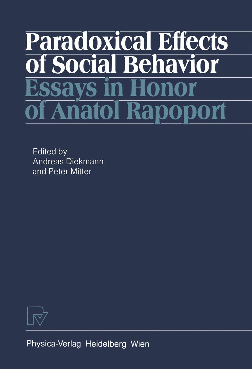 Amazon.com: Paradoxical Effects of Social Behavior: Essays in Honor of ...