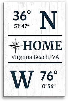 Amazon.com: GPS Sign Personalized Location Custom Coordinates Beach ...