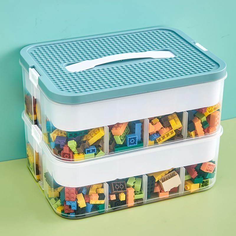 Amazon.com: Toys Organizer Storage Case for Lego Box Kids Toy Stackable ...