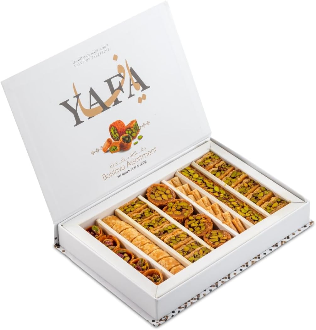 Amazon.com: YAFA Baklava -Middle Eastern Sweets- Pistachio Baklava ...
