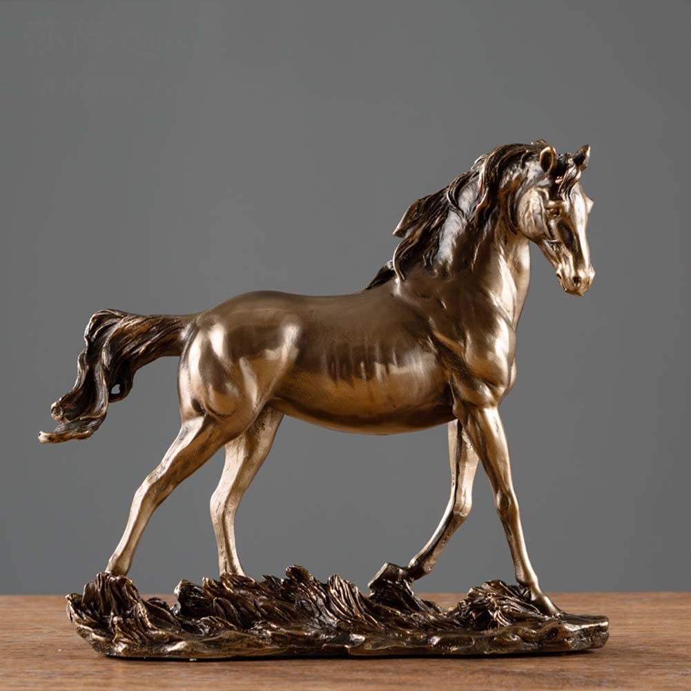 Molded Copper Horse Figurine