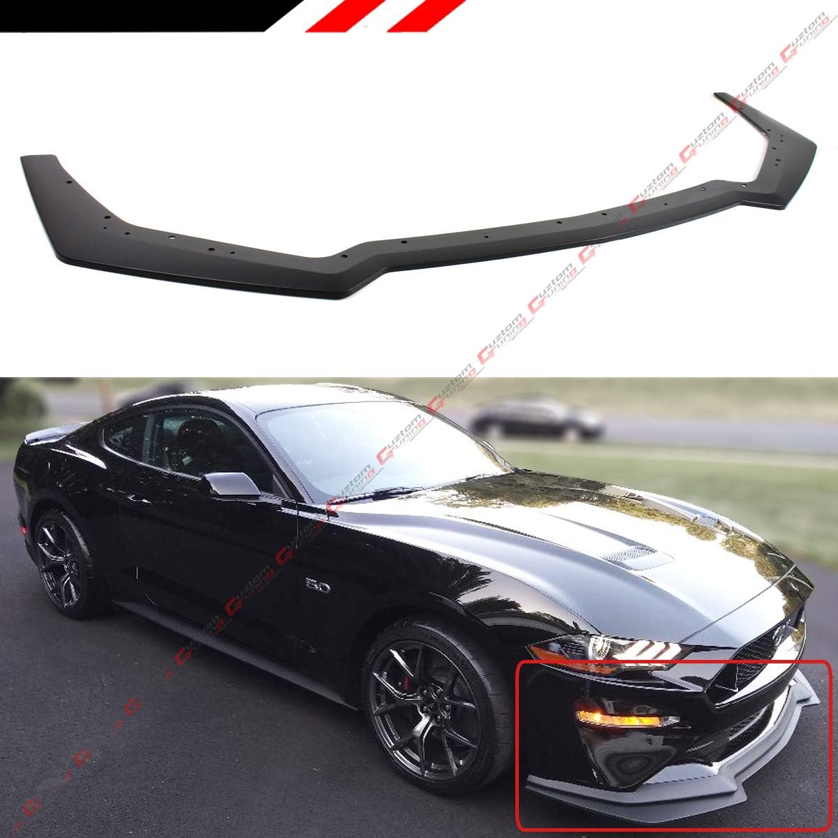Amazon.com: Front Bumper Lip Compatible with 2015-2017 Mustang ...