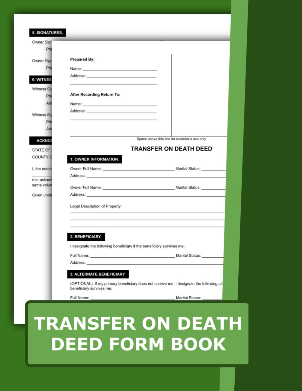 Transfer on Death Deed Form: TOD Document with Step-by-Step ...