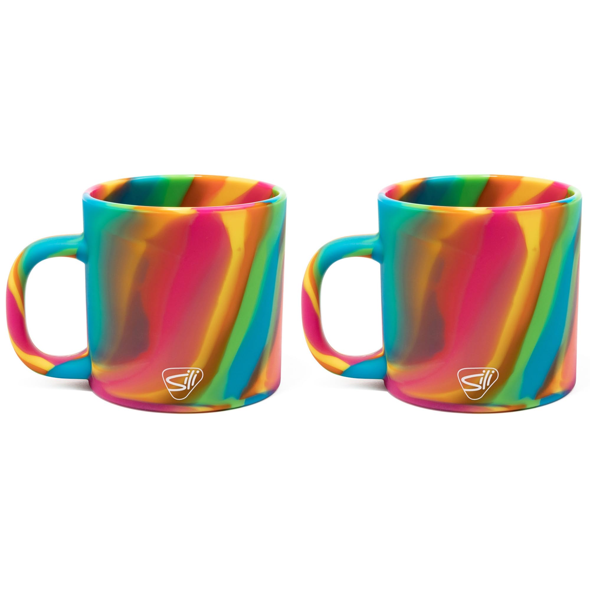 Amazon.com: Silipint: Coffee Mug 16oz: 2 Pack - Hippie Hops - Silicone ...