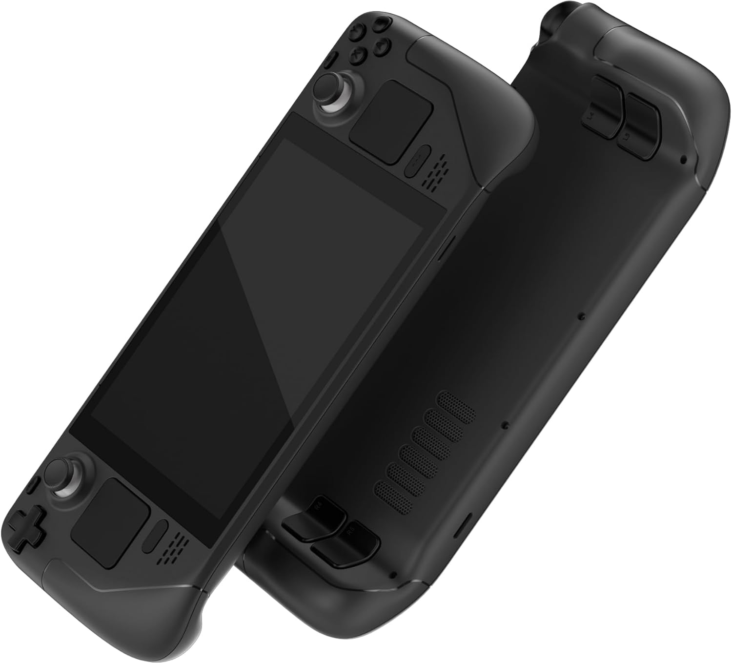 Amazon.com: eXtremeRate Black Replacement Full Set Buttons for Steam ...