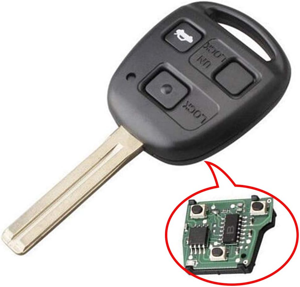 Amazon.com: Beefunny Replacement Remote Car Key Fob 4C Chip for Lexus ...