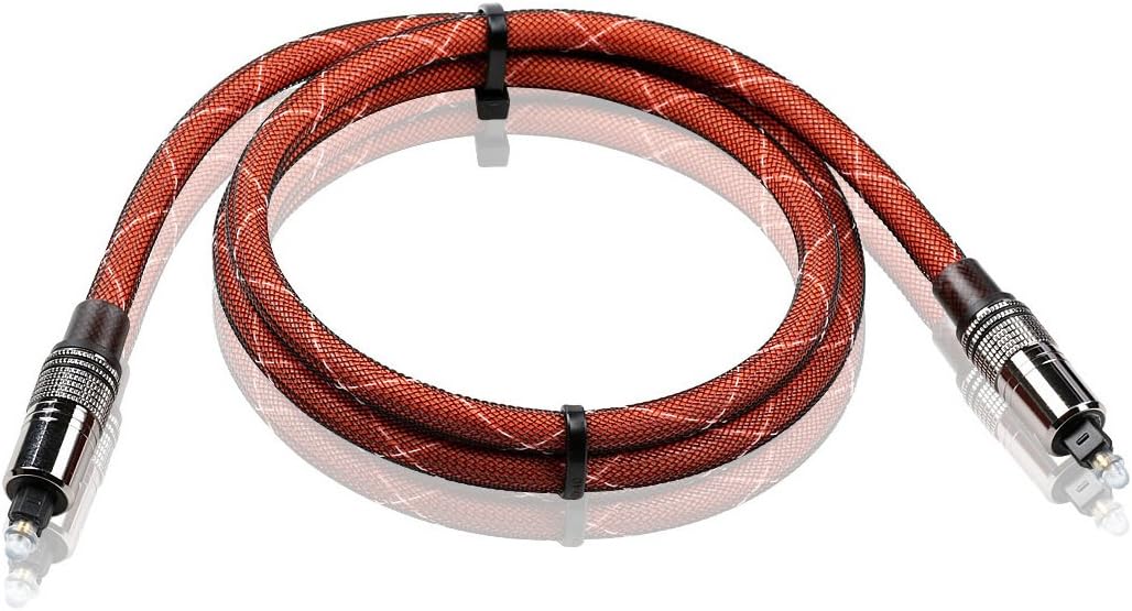 Amazon.com: Choseal GH-1706 3.4ft Optical Audio Cable Fiber Optic Cable ...