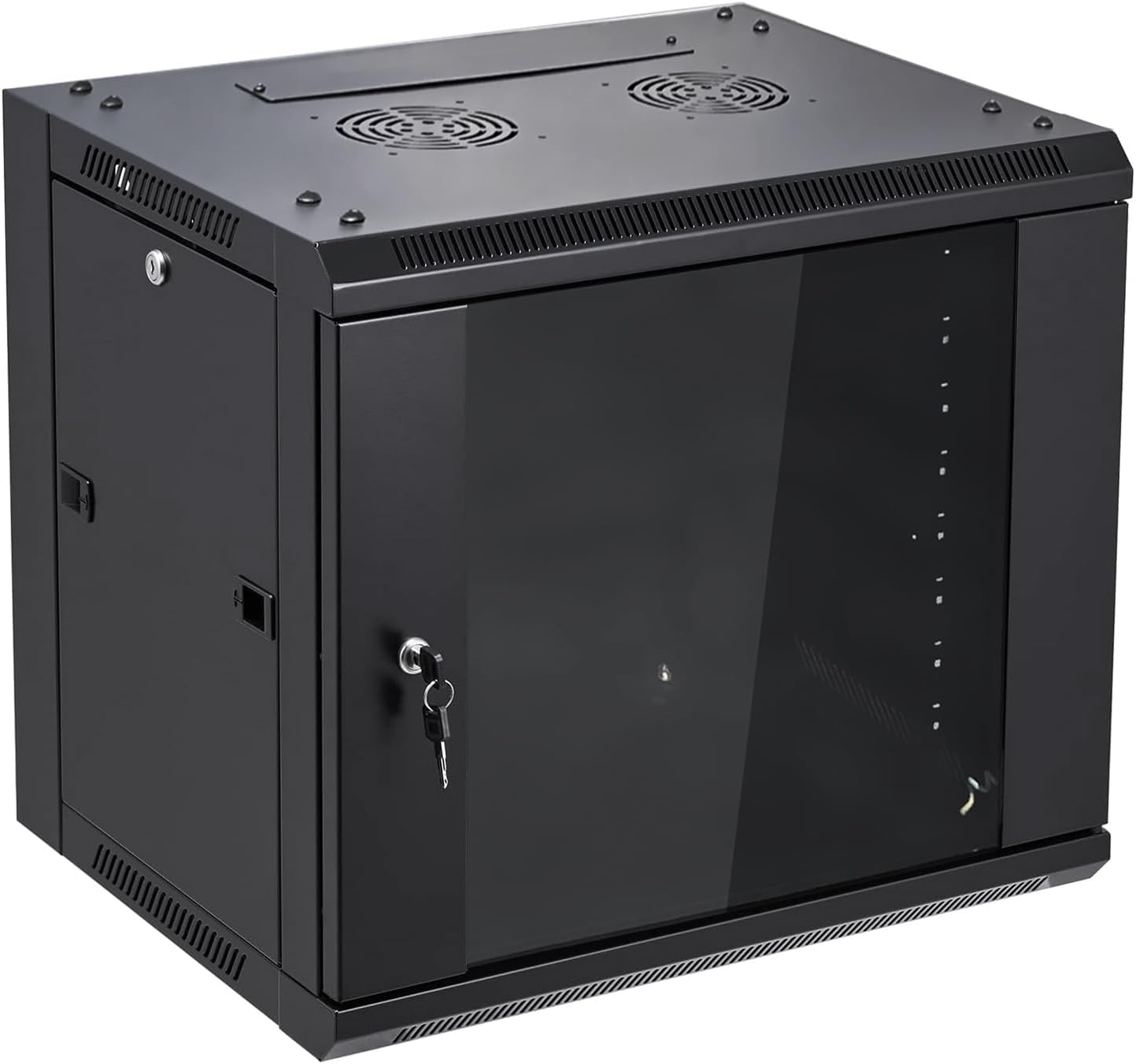 Amazon.com: 9U Wall Mount Server Cabinet Network Rack Enclosure Locking ...