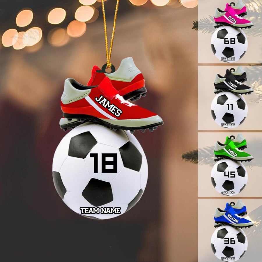 Amazon.com: Personalized Soccer Christmas Ornament 2024, for Soccer ...