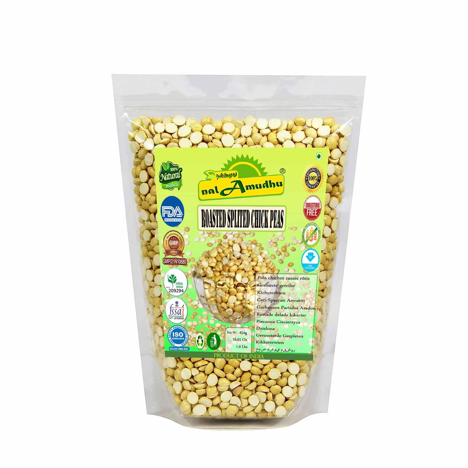 Amazon.com : nalAmudhu Daliya Split (Oil-Free Roasted Split Chickpeas ...