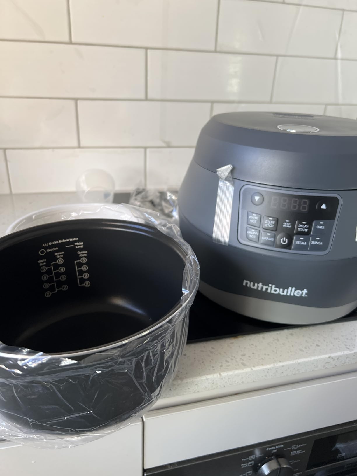 NutriBullet Everygrain Rice Cooker, Dark Grey, Rice cooker, grain ...