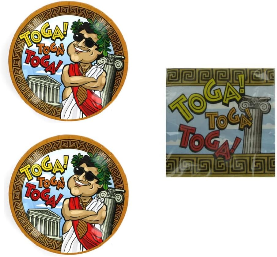 Amazon.com: Toga Toga Toga Party Supplies Bundle Pack Includes Dessert ...