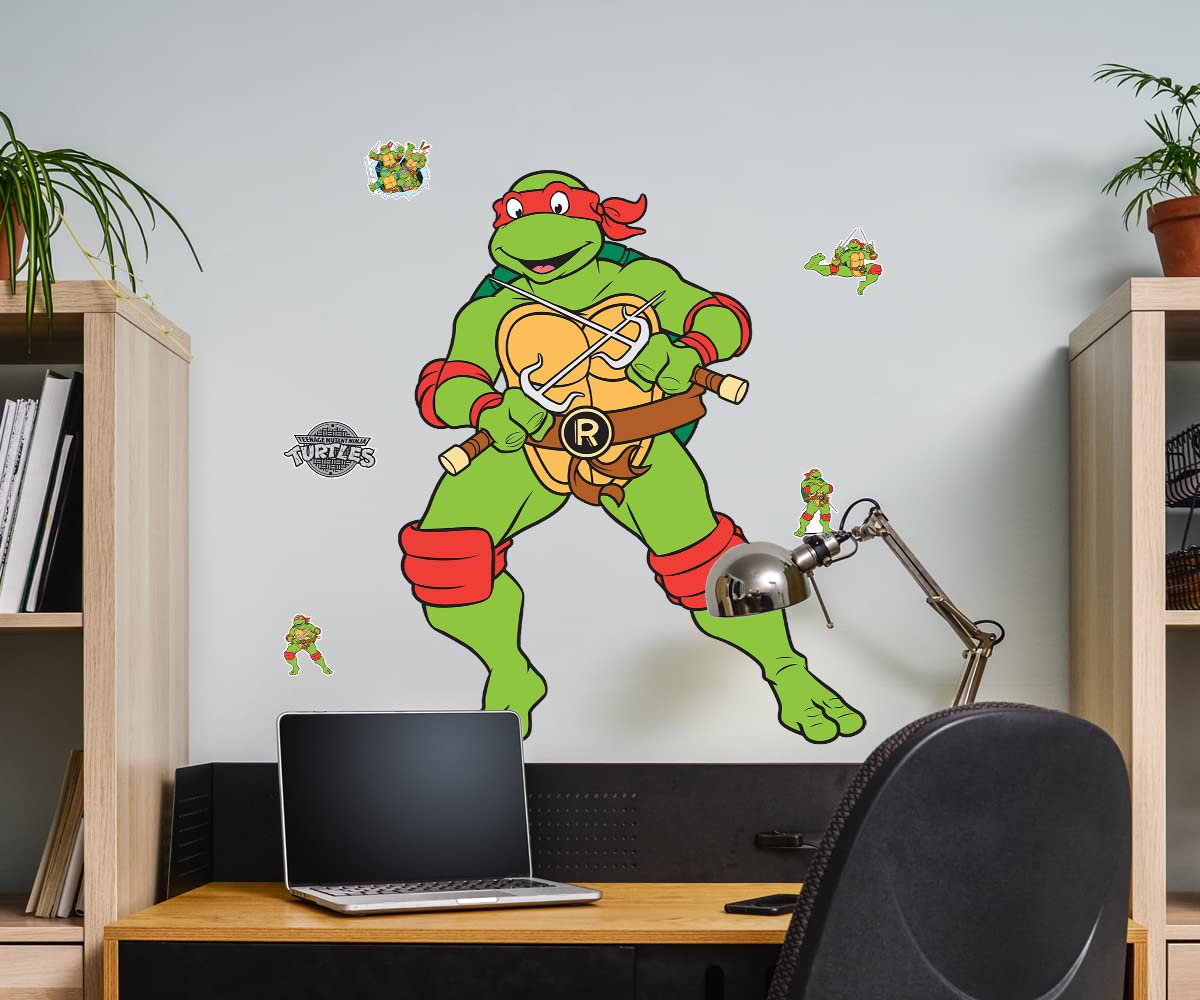 Amazon.com: TMNT Teenage Mutant Ninja Turtles Raphael Wall Sticker ...