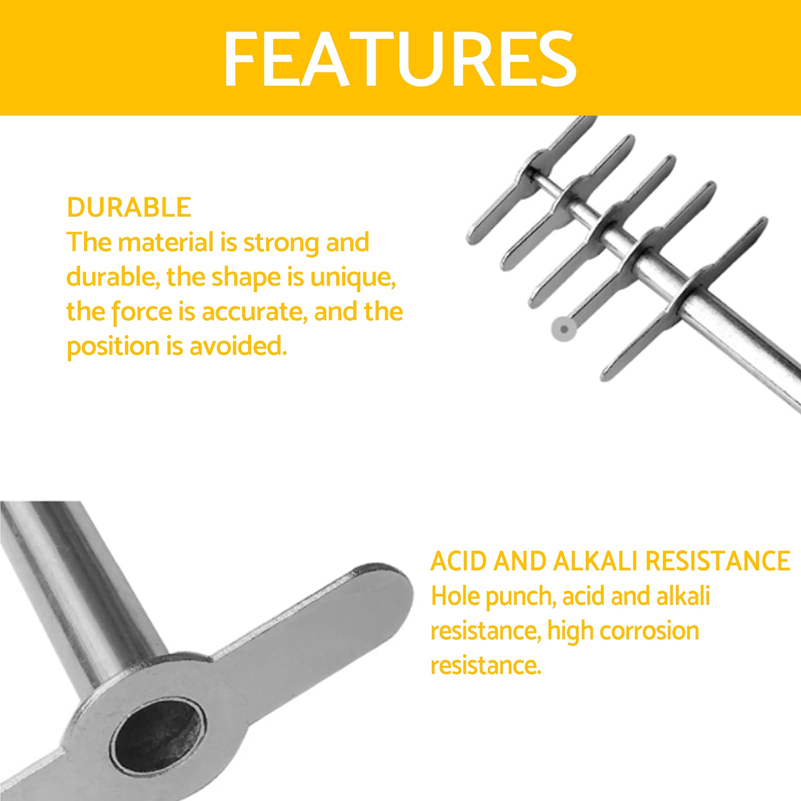 Snapklik.com : 7 In 1 Per Set Manual Lab Punch Rubber Stopper Piercing ...