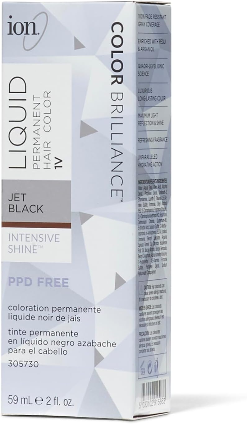 Amazon.com : ion 1NN Darkest Intense Black Brilliant 12 Permanent Gloss ...