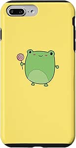 Amazon.com: iPhone 7 Plus/8 Plus Cottagecore Baby Frog Lollipop Cute ...