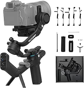 FeiyuTech Official SCORP-C Camera Gimbal,3-Axis Handheld Gimbal Stabilizer for DSLR and ...