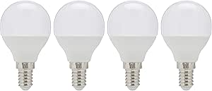 Narken 4 Pieces/Pack G45 7W E14 Small Edison Screw Daylight(Cool white ...