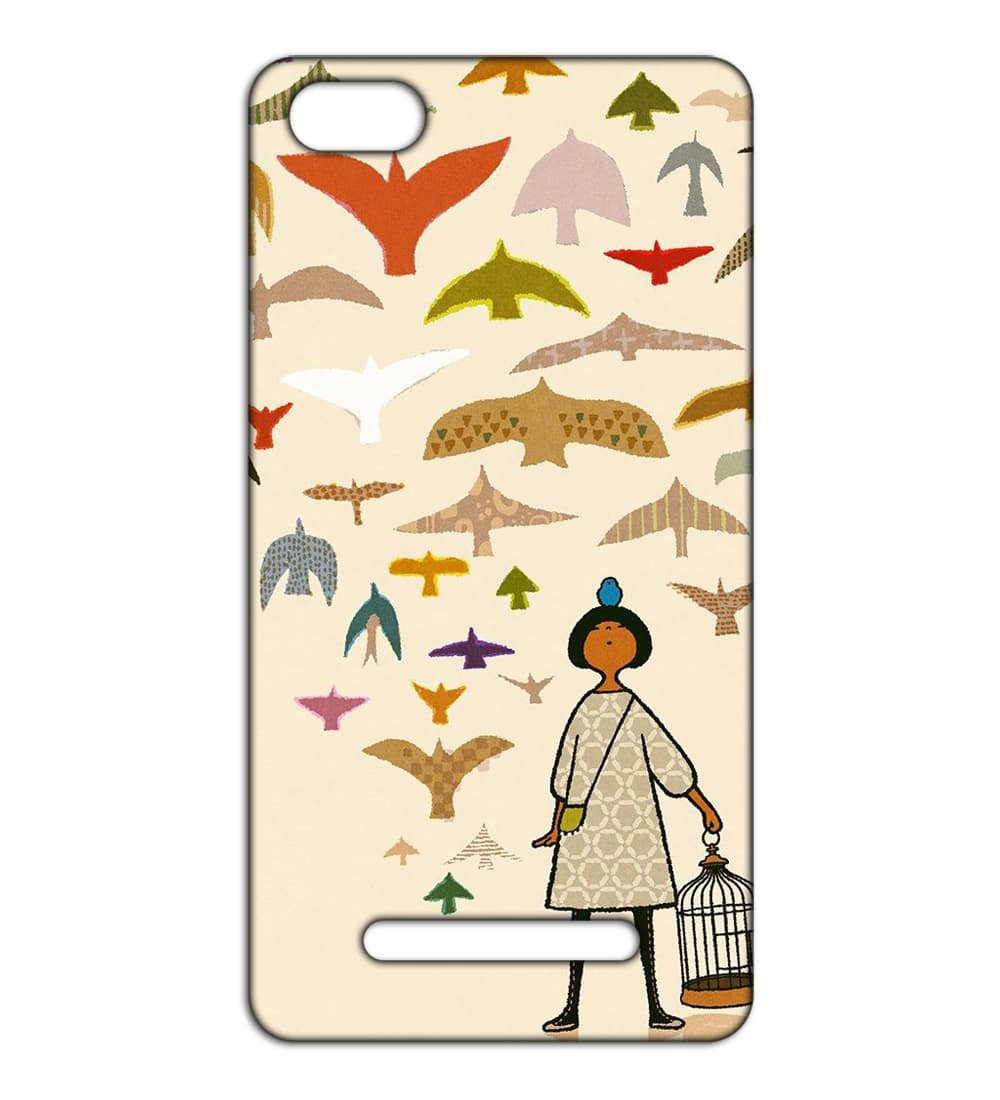 Happoz Freed Birds and a cage Back Covers for Xiaomi Redmi 3s Phone ...