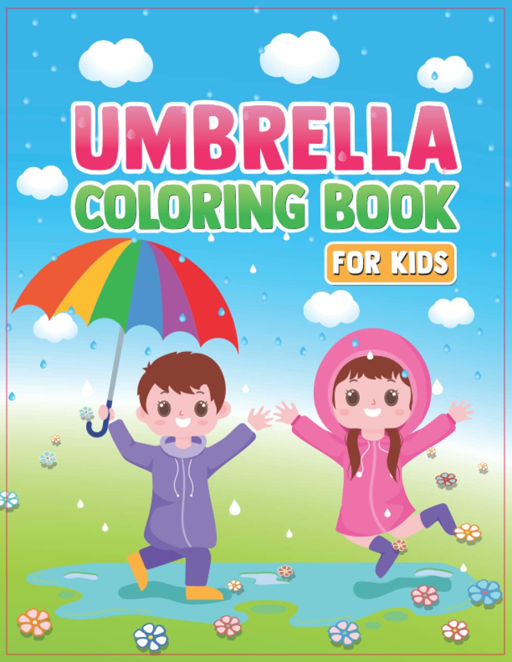 Buy umbrella coloring book for kids: cute and easy umbrella to color ...