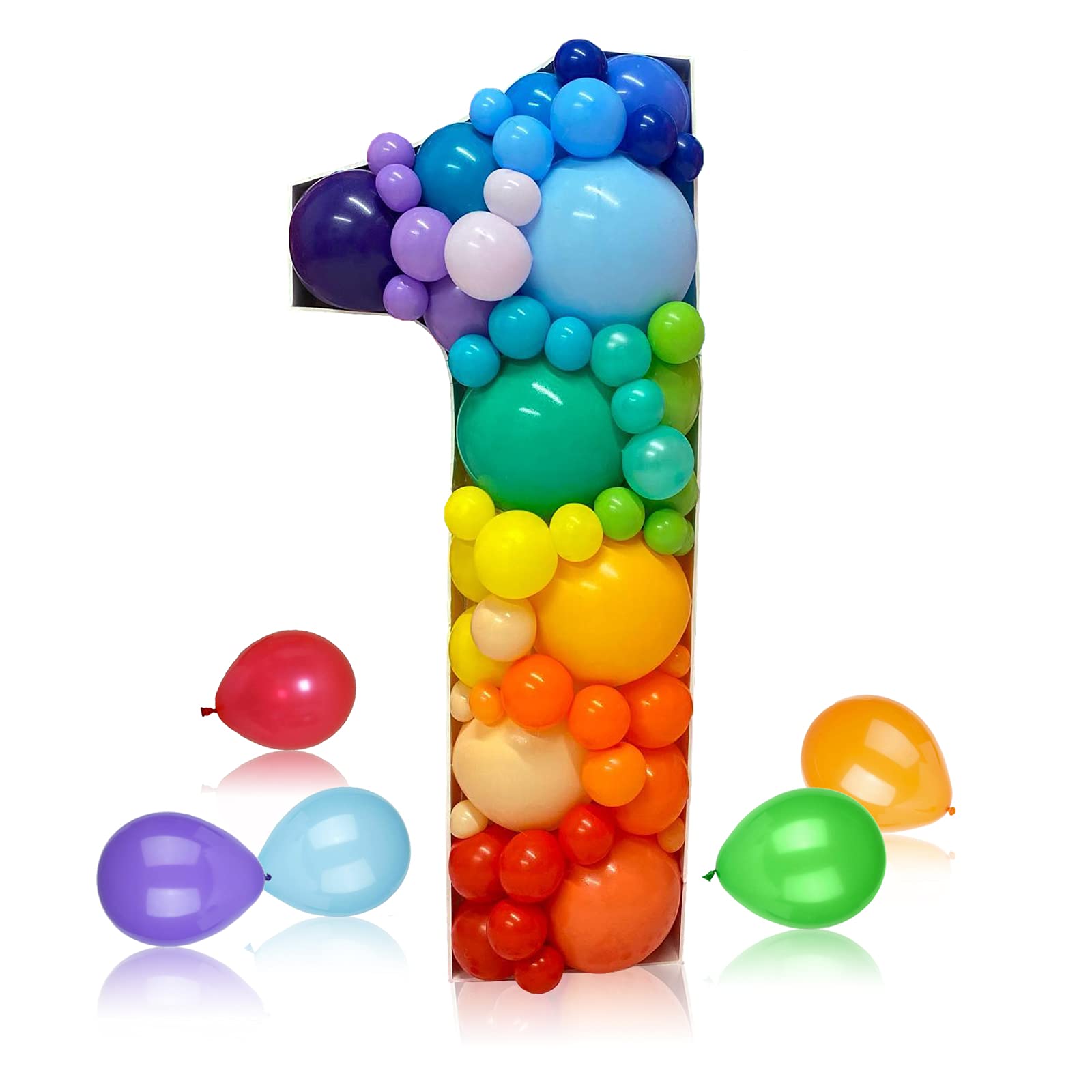 Buy Pre-Cut 3ft Mosaic Number 1 for Balloon, Senfaro First Birthday ...