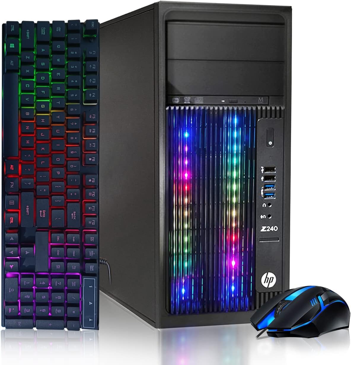 Amazon.com: HP RGB Gaming Desktop PC, Intel Quad I5 up to 3.6GHz ...