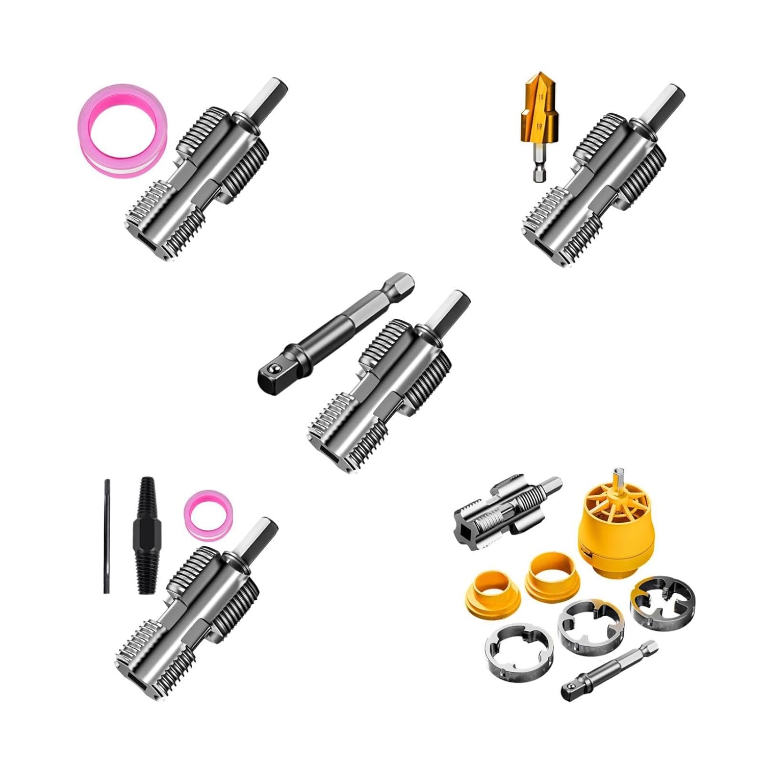 ATORSE PVC Pipe Threader Opener Thread Maker Tools for Electric Drill ...