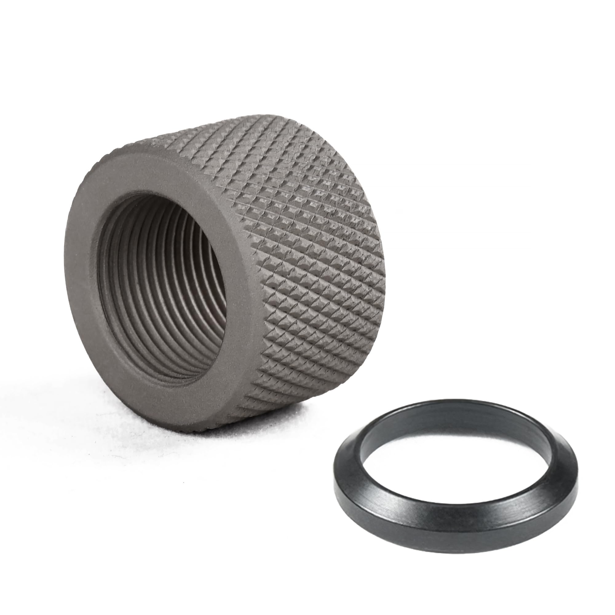 FSI Thread Protector 5/8x24 0.59 inch Long with Crush Washer (Gray ...