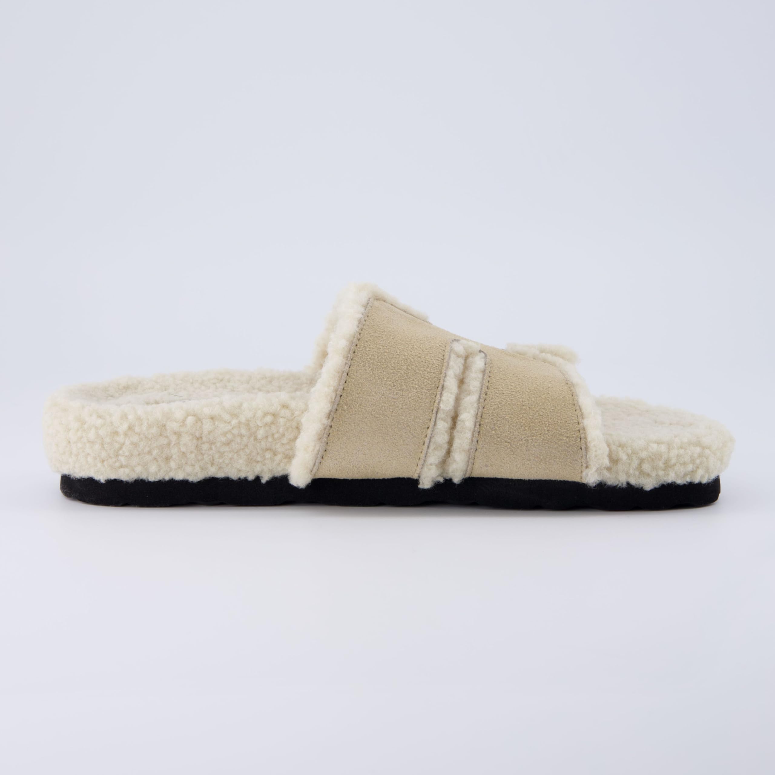 Snapklik.com : CUSHIONAIRE Womens Cuddle Fur Faux Shearling Lined Slide ...
