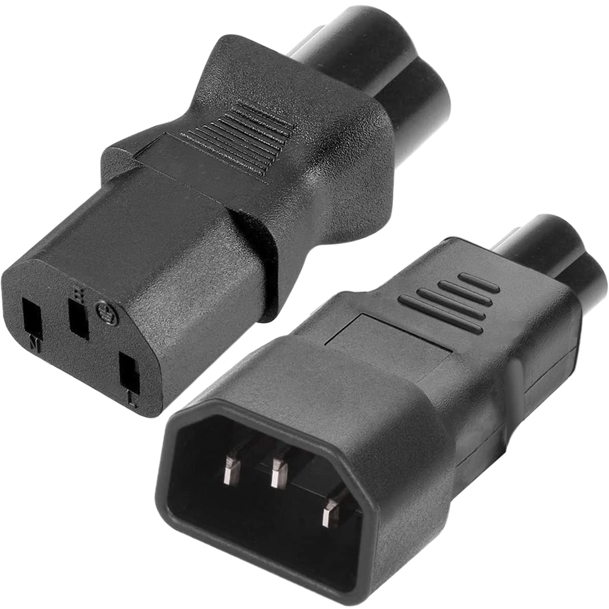 Xiatiaosann IEC C14/C13 to C5/C6 Cloverleaf Power Adapter for Kettle, 3 ...