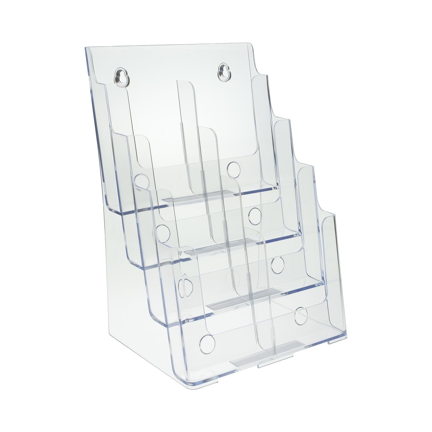 Snapklik.com : Premium 4-Tier Magazine And Brochure Holder Clear ...