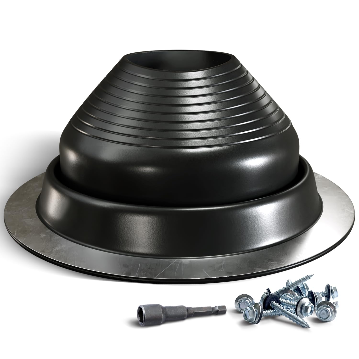 VIVIDA #7 Metal Roof Pipe Flashing Boot, EPDM Pipe Flashing Vent Boot ...