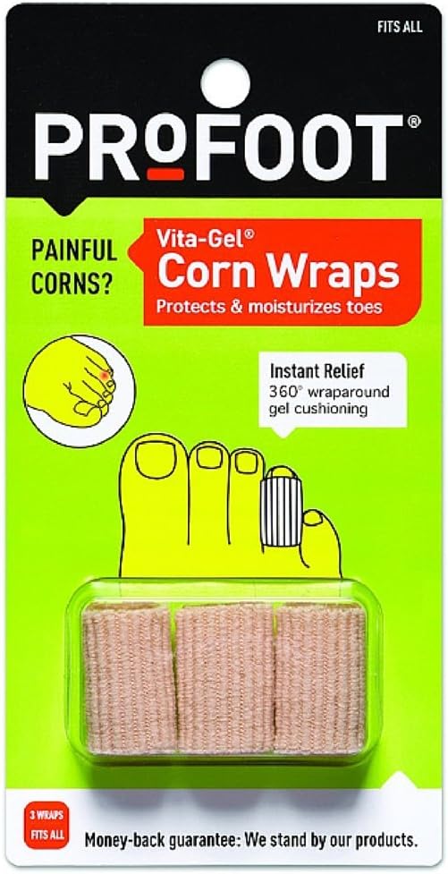 Amazon.com : ProFoot Vita-Gel Corn Wraps 3 Each : Foot Health Care ...