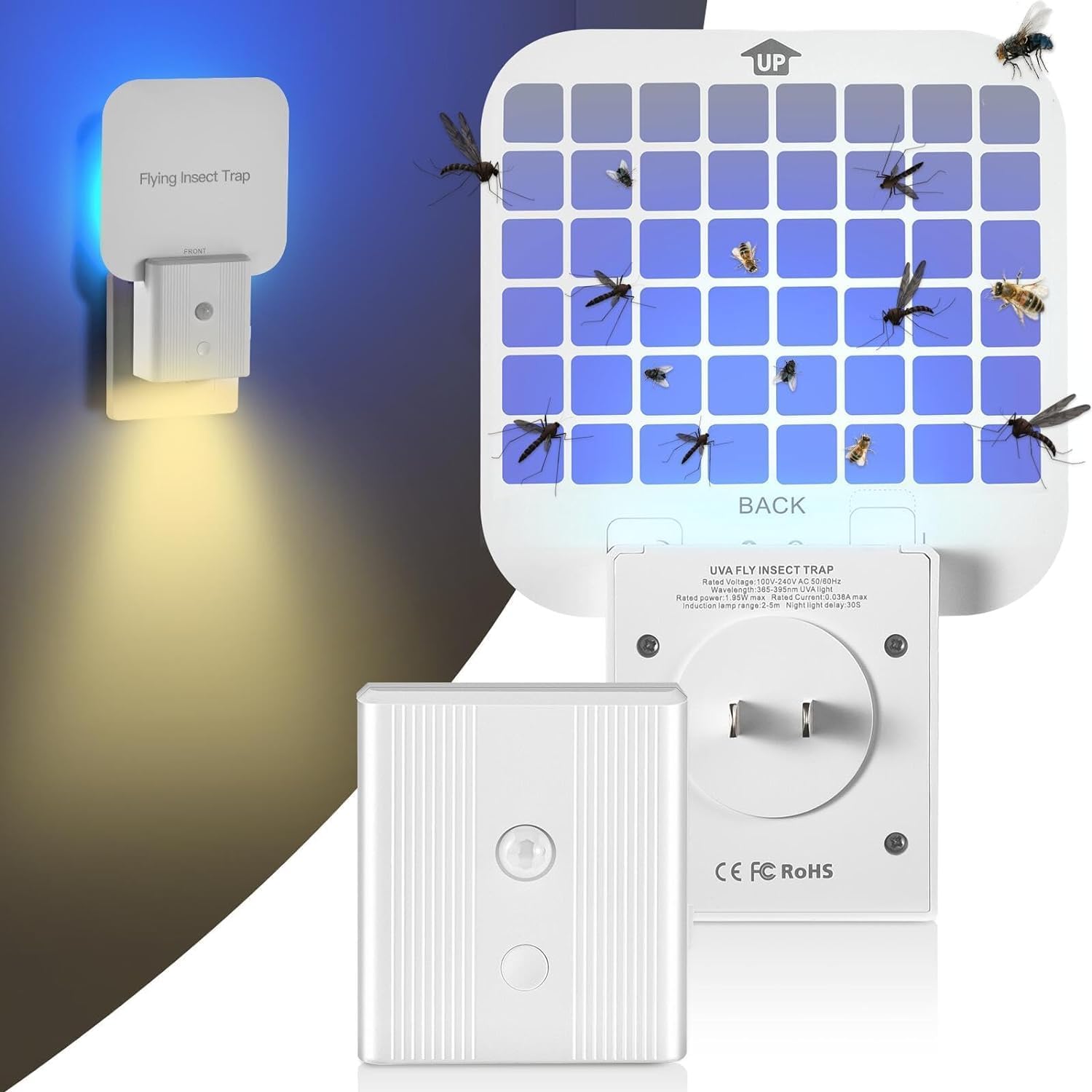 Amazon.com : Fly Trap Indoor, Gnat Traps for House Indoor, Fruit Fly ...