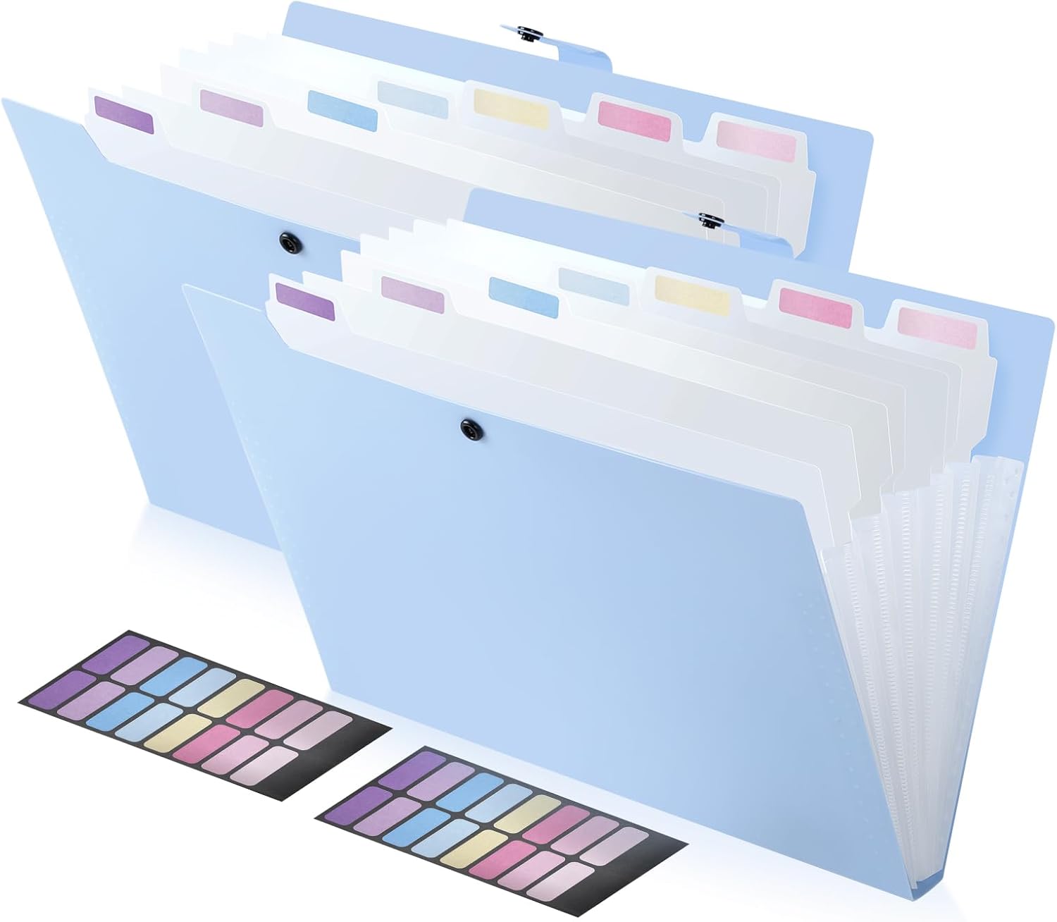 Amazon.com : 2 Pack Expanding File Folder Organizer with 8 Pockets ...