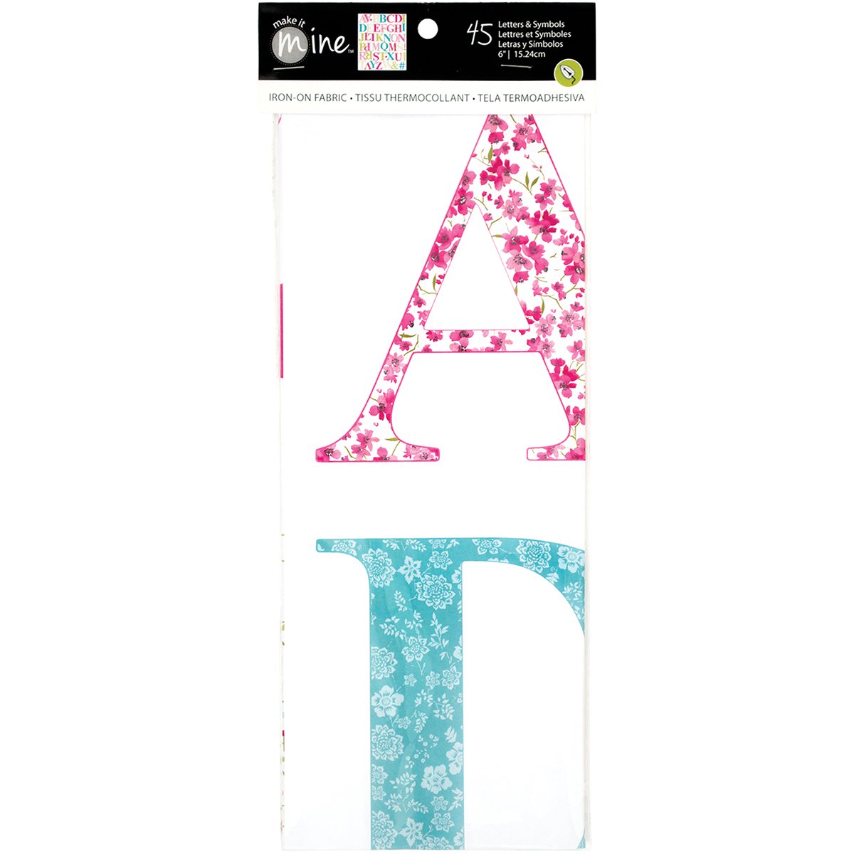 Amazon.com: Alphabet Uppercase Iron-On Fabric Letters & Symbols-Sweet