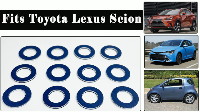 Watch 12 Packs 90430-12031 Toyota Lexus Oil Drain Plug Gaskets on ...