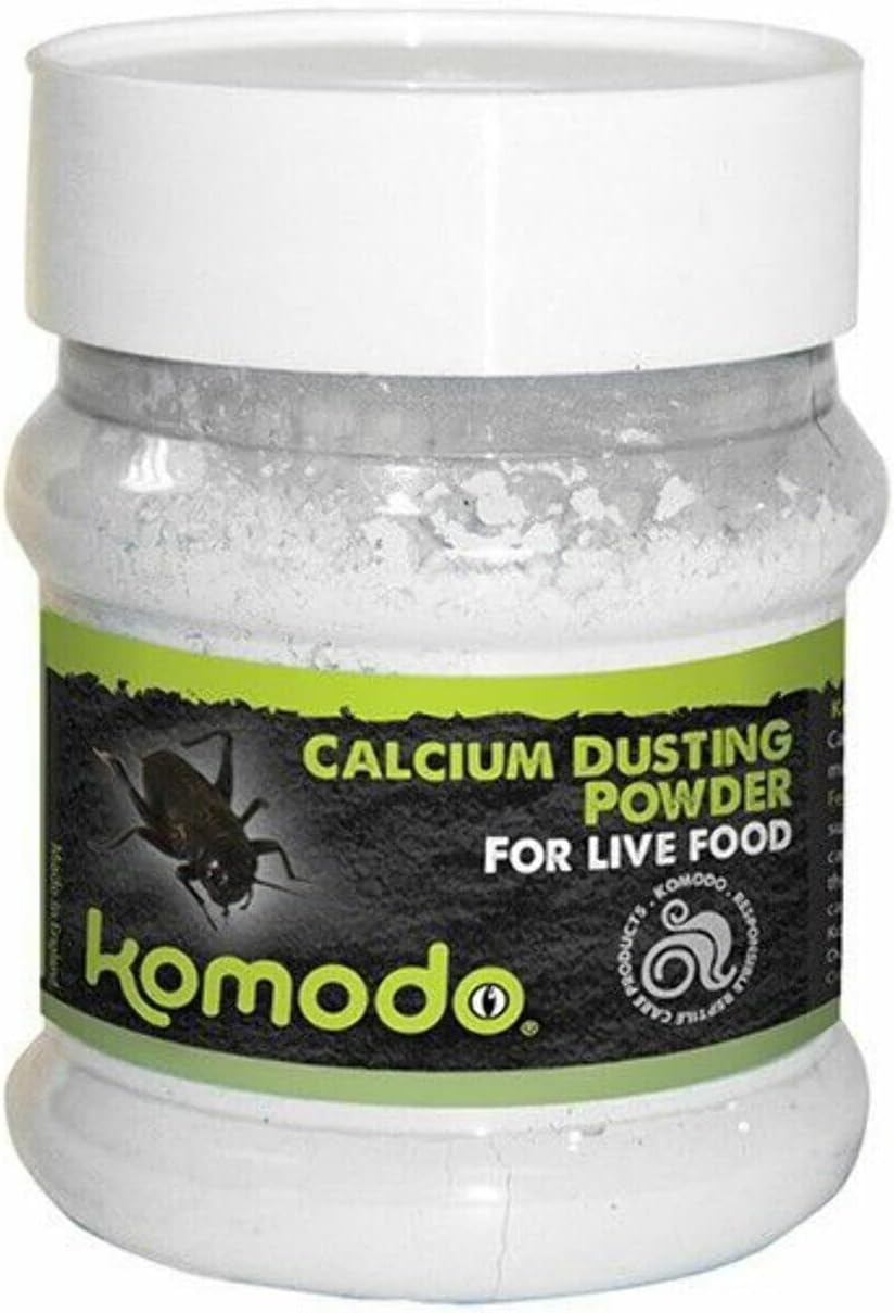 Komodo Calcium Powder 200g - Essential Amphibian Diet Supplement for ...