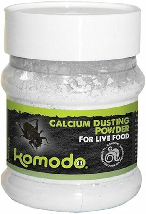 Komodo Calcium Powder 200g - Essential Amphibian Diet Supplement for ...