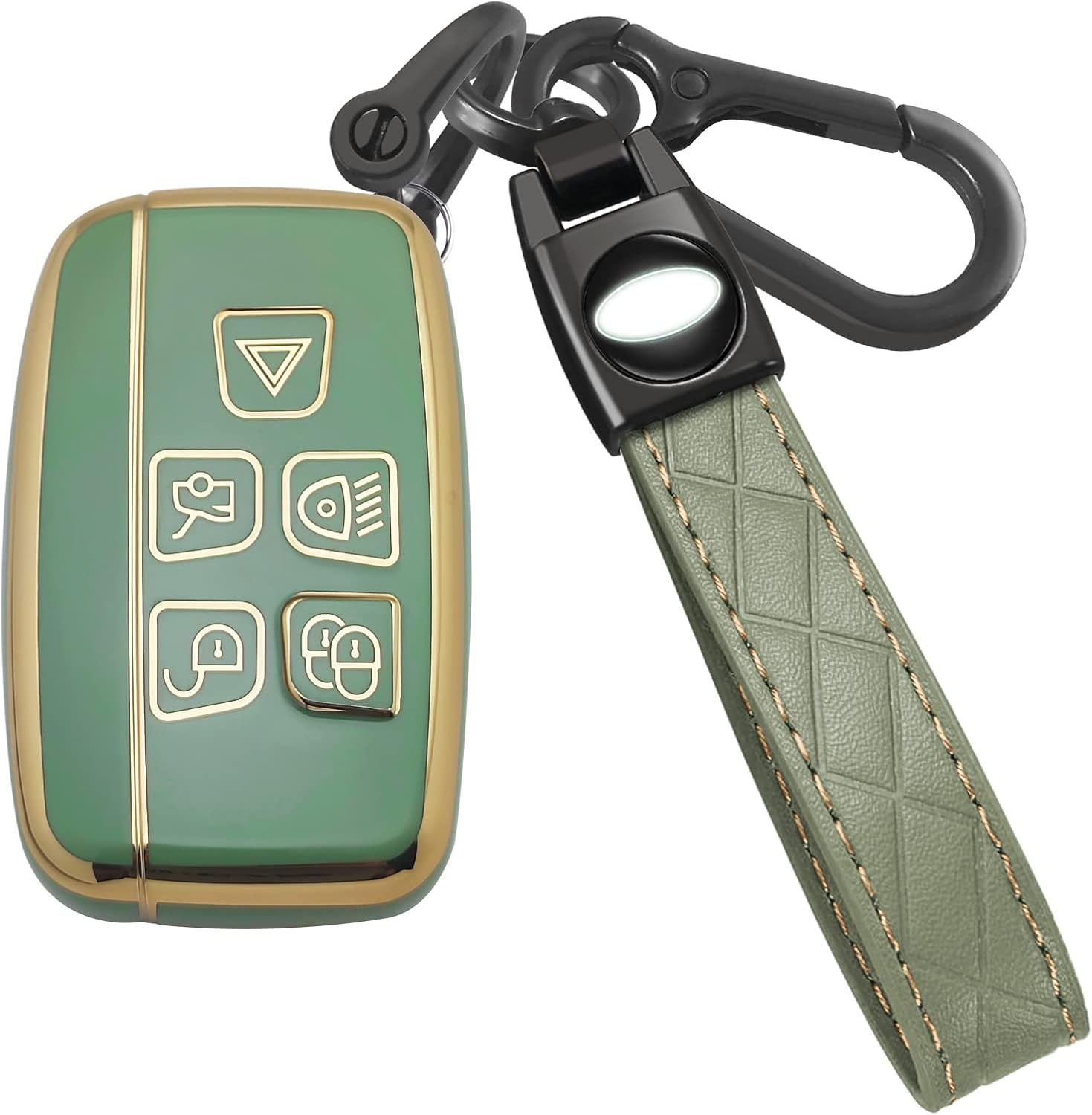 Amazon.com: COZLA for Land Rover Key Fob Cover with Keychain Soft TPU ...