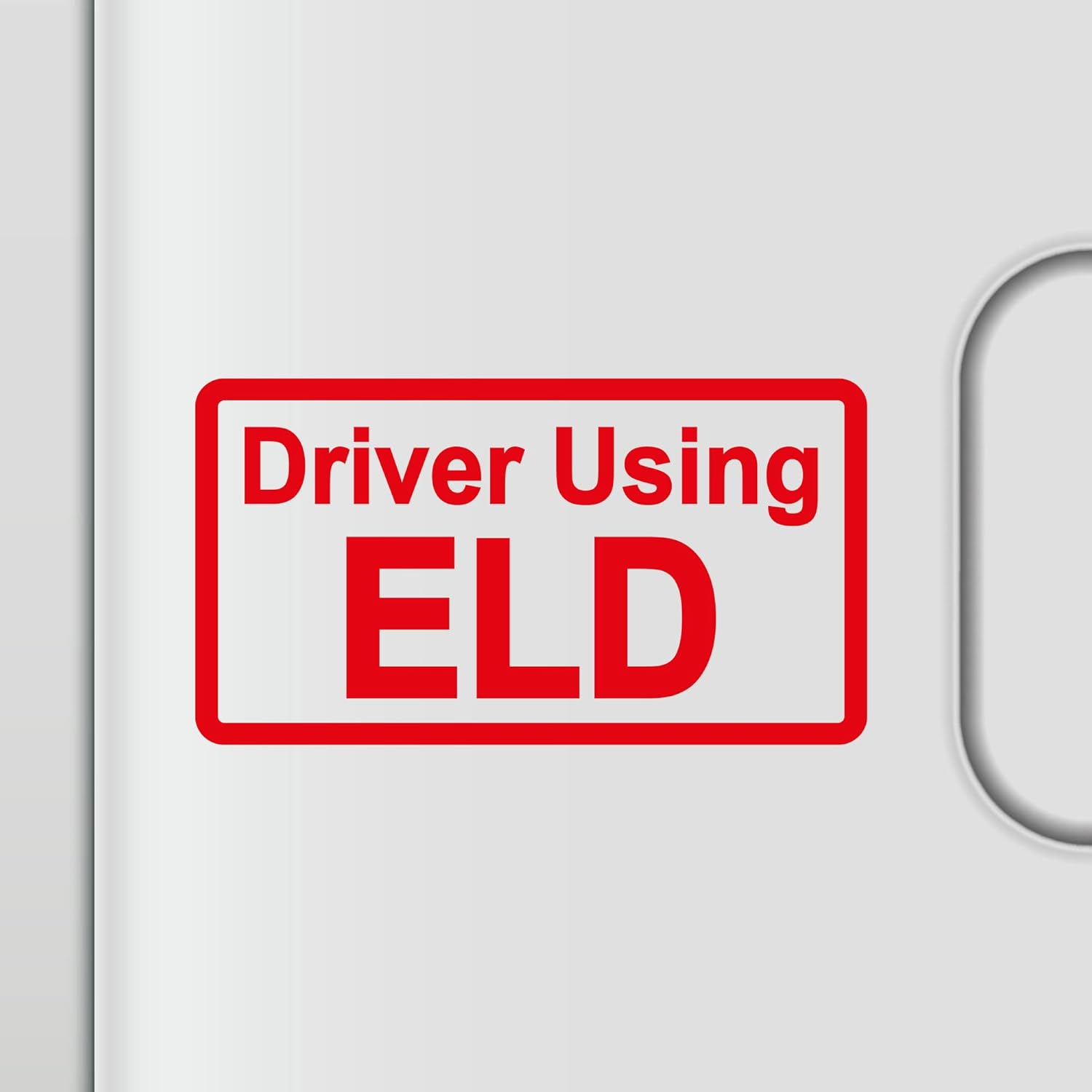 Amazon.com: Set of 2 - Driver Using ELD Vinyl Decal - Many Colors ...