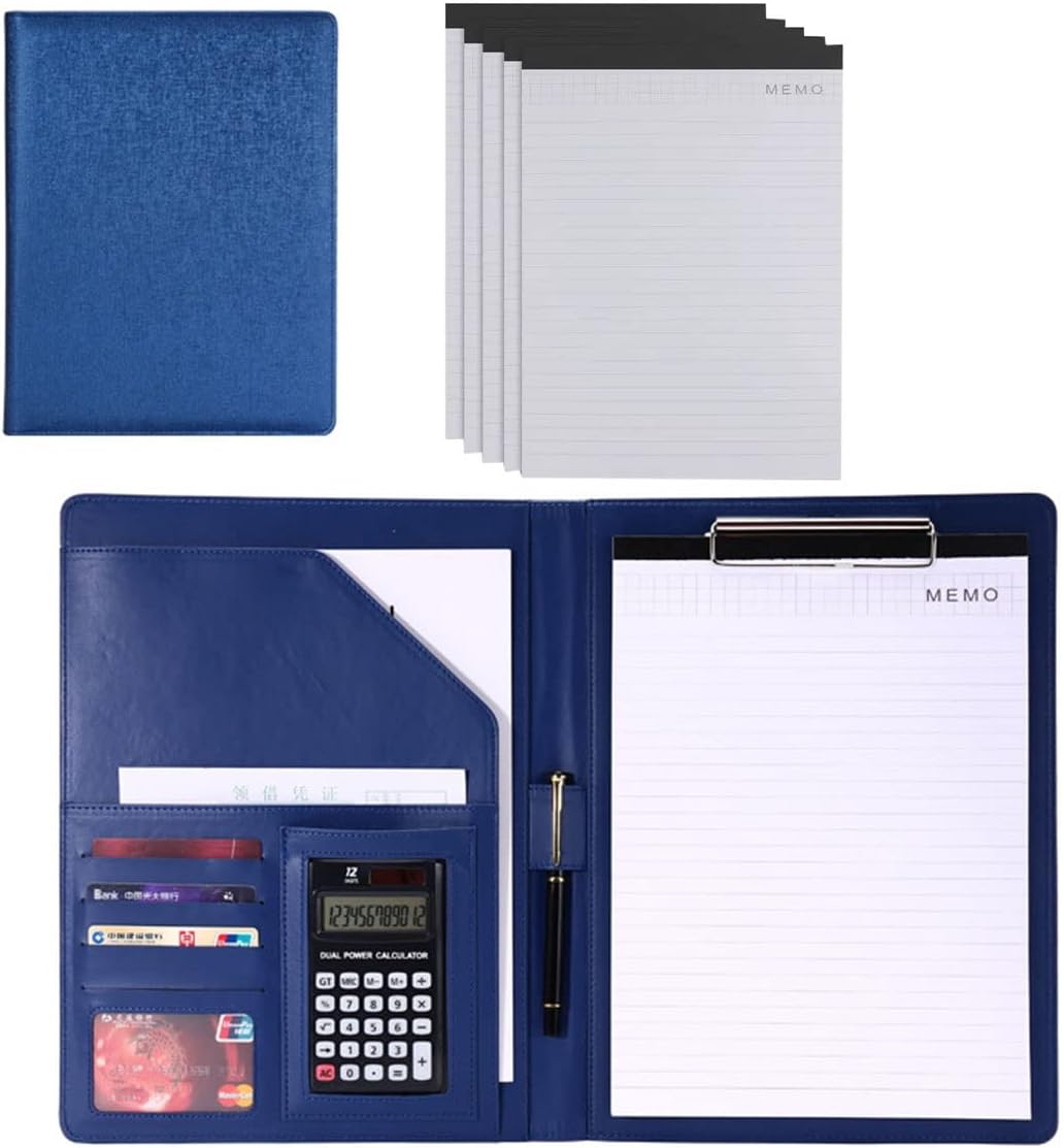 Aouoeeo Conference Folder, A4 Work Folder Clipboard Folder Padfolio ...