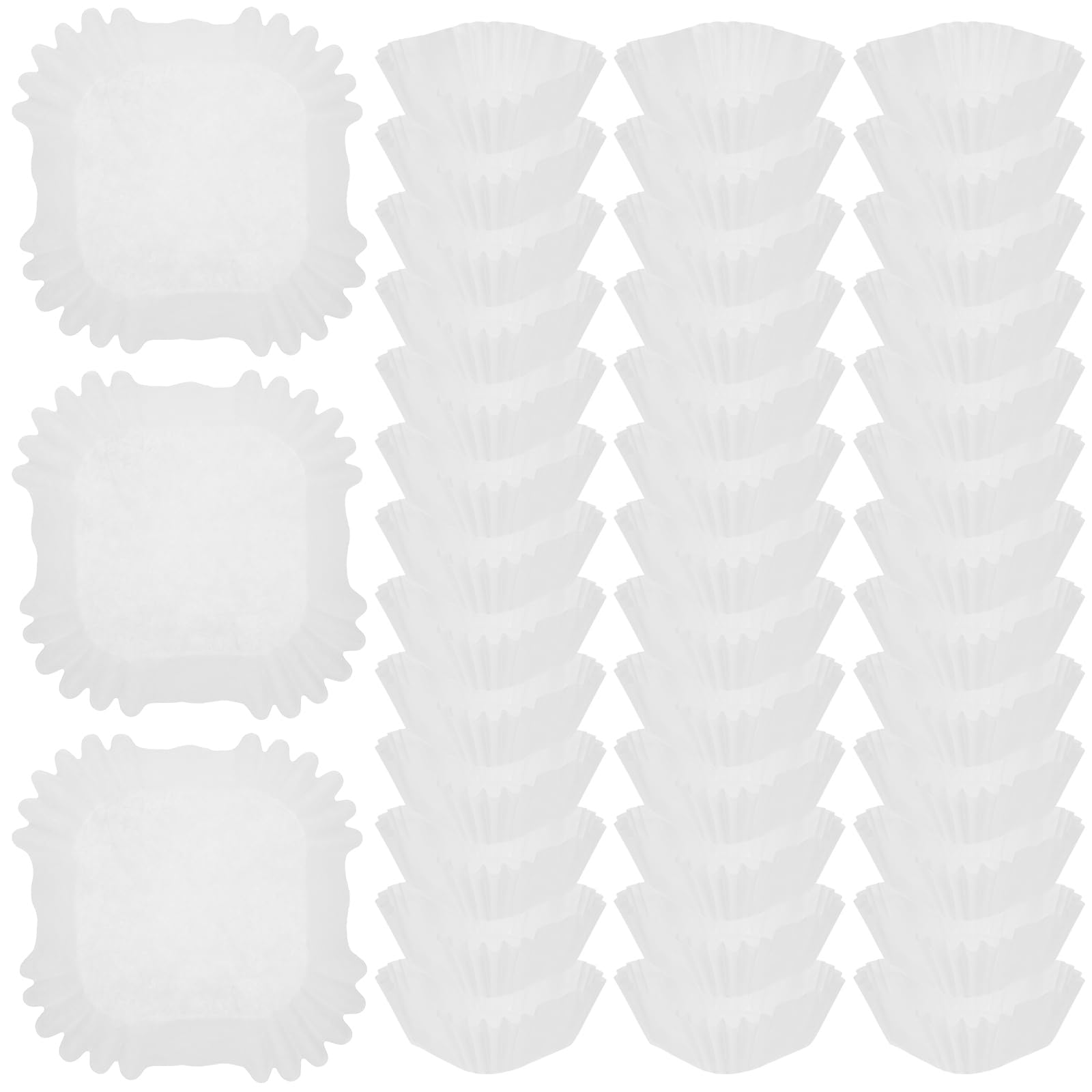 Cupcake Liner 1000pcs Paper Cupcake Liners Square Cake Baking Cup ...