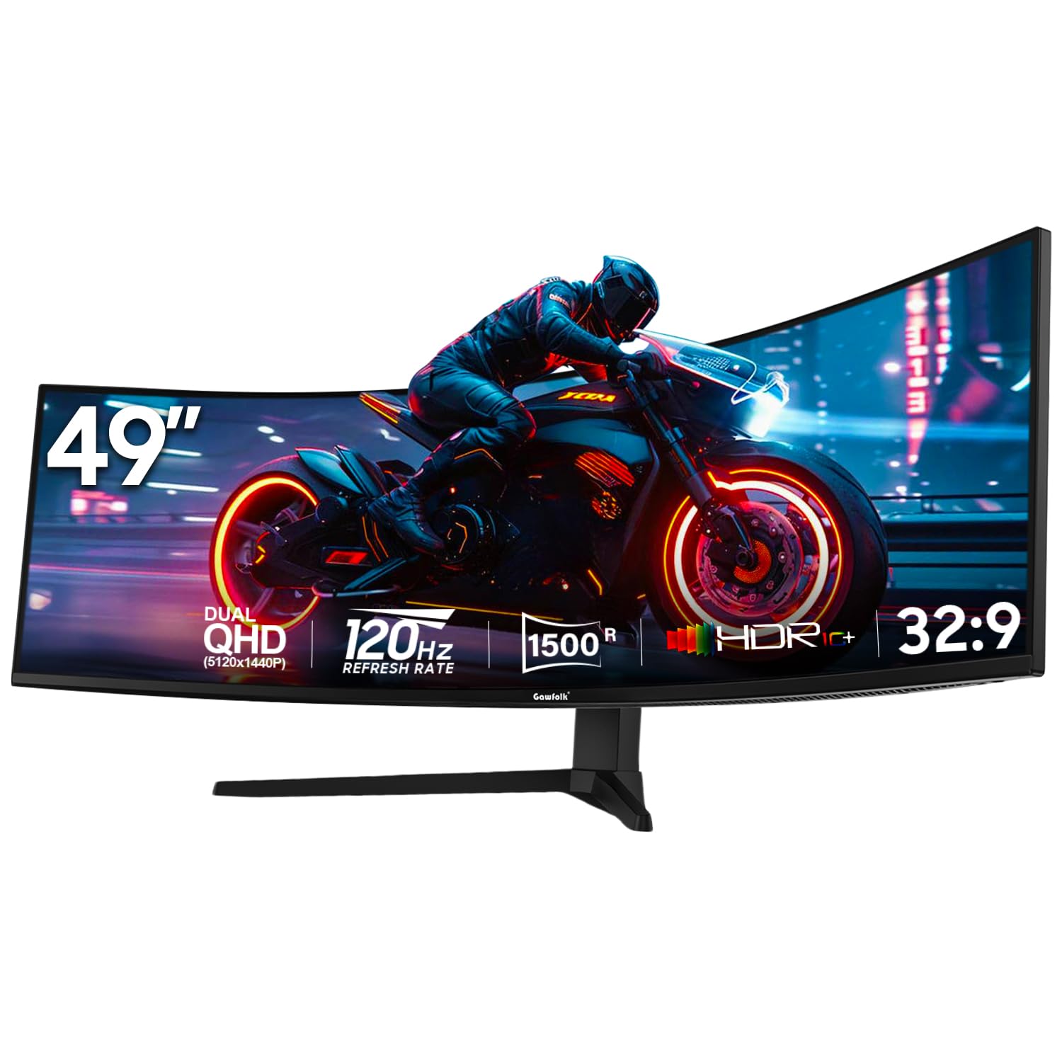 49 Inch Curved Gaming Monitor 1500r Pc Screen 120hz Dqhd | Desertcart INDIA
