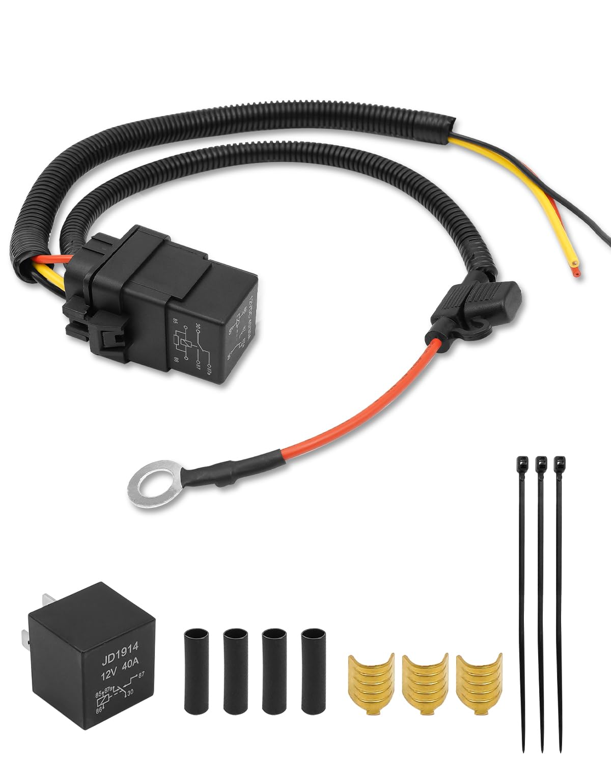 Amazon.com: QAGGUM Fuel Pump Relay Wiring Kit Fit for Dodge Jeep ...